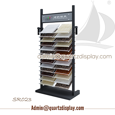 Granite And Marble Tile Display Stand-SR023-Quartz Stone Display Stand
